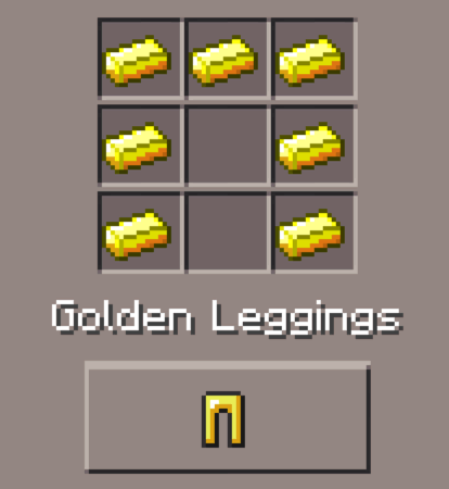 Golden Leggings: Minecraft Pocket Edition: CanTeach