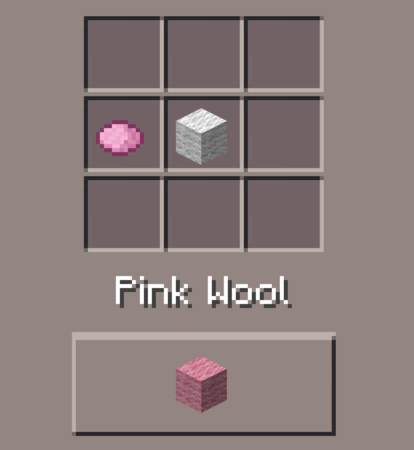 Pink Wool: Minecraft Pocket Edition: CanTeach