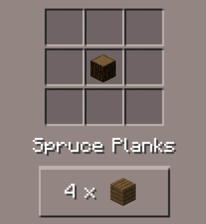Spruce Planks: Minecraft Pocket Edition: CanTeach